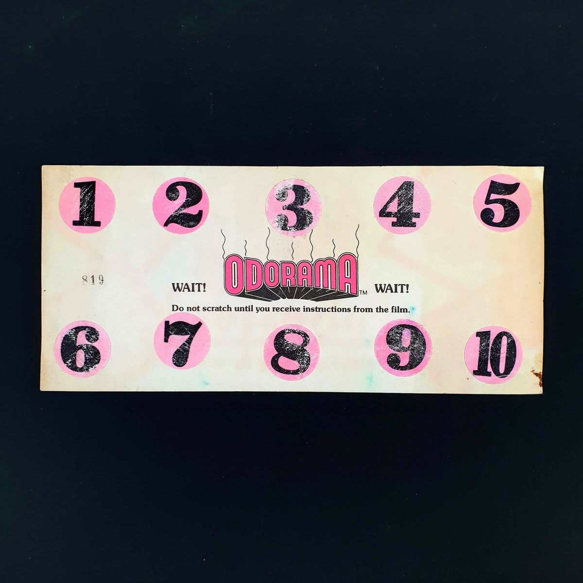 John Waters- Polyester - Odorama card – Blicero Books